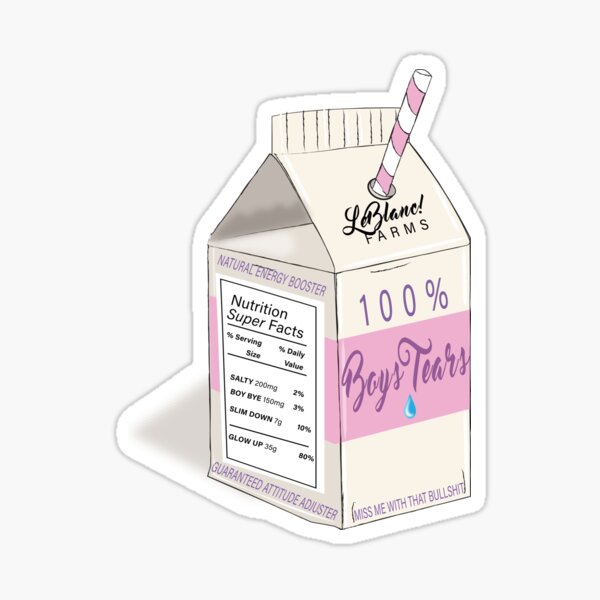 "Boys Tears " Sticker for Sale by KLCreative | Redbubble