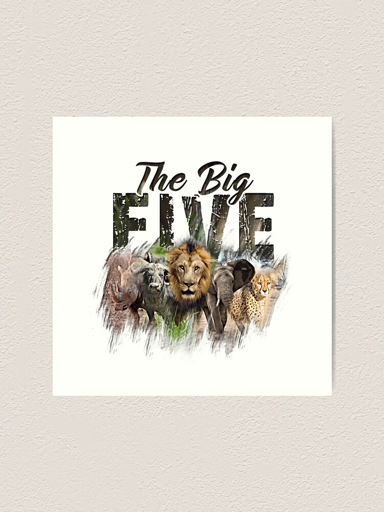 "The Big Five" Art Print for Sale by ArtjomDesign | Redbubble