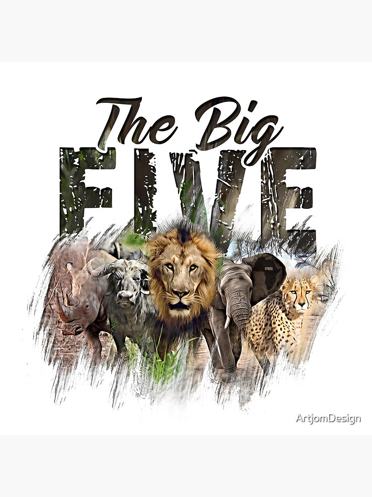 "The Big Five" Art Print for Sale by ArtjomDesign | Redbubble