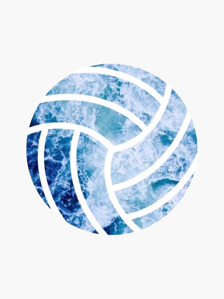 "Blue Volleyball" Sticker for Sale by Biscuit25 | Redbubble