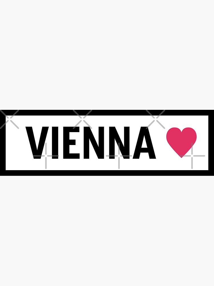 "Vienna" Sticker for Sale by homelove | Redbubble