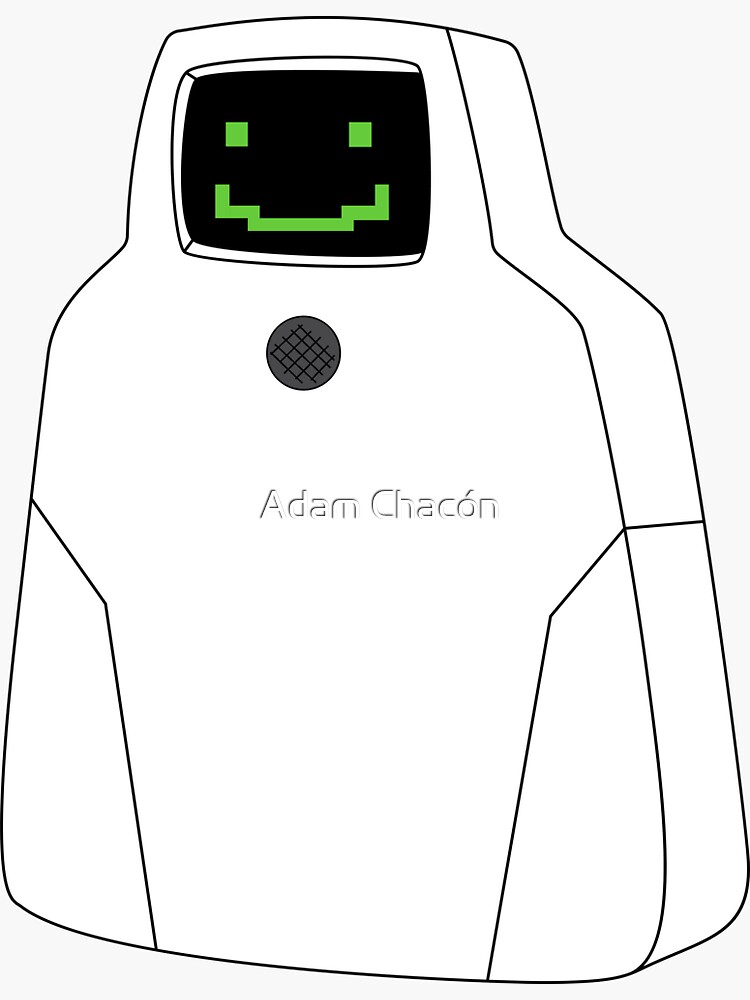 "Jailbot (Smileybot)" Sticker by DrMcDickerson82 | Redbubble