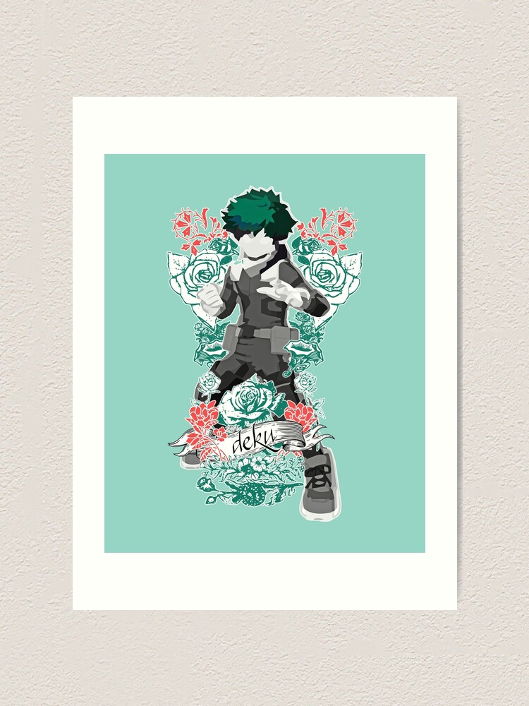"Deku, flower boy (Izuku Midoriya My Hero Academia)" Art Print by ...