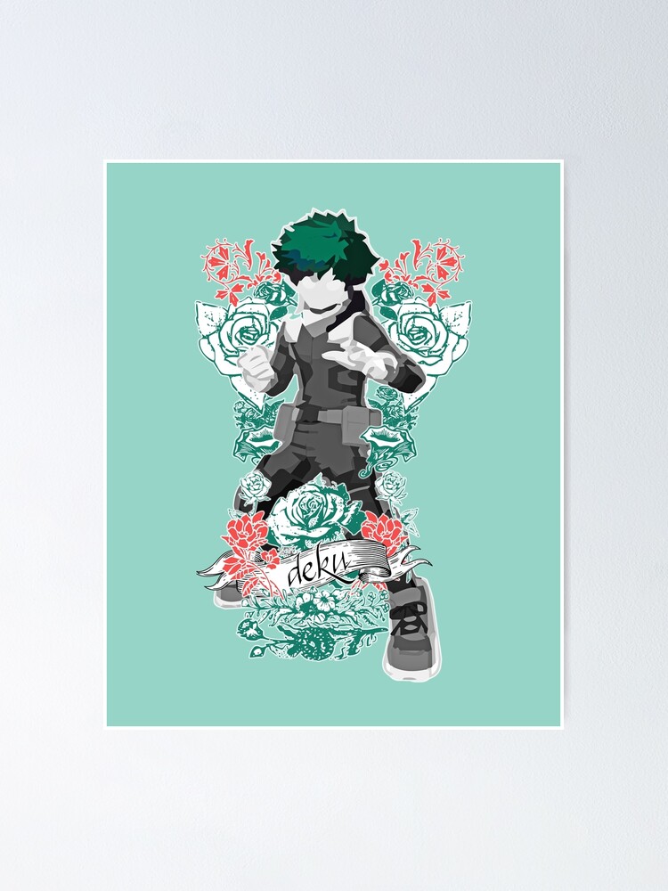 "Deku, flower boy (Izuku Midoriya My Hero Academia)" Poster for Sale by ...