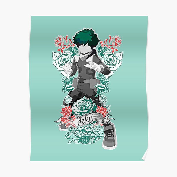 "Deku, flower boy (Izuku Midoriya My Hero Academia)" Poster for Sale by ...