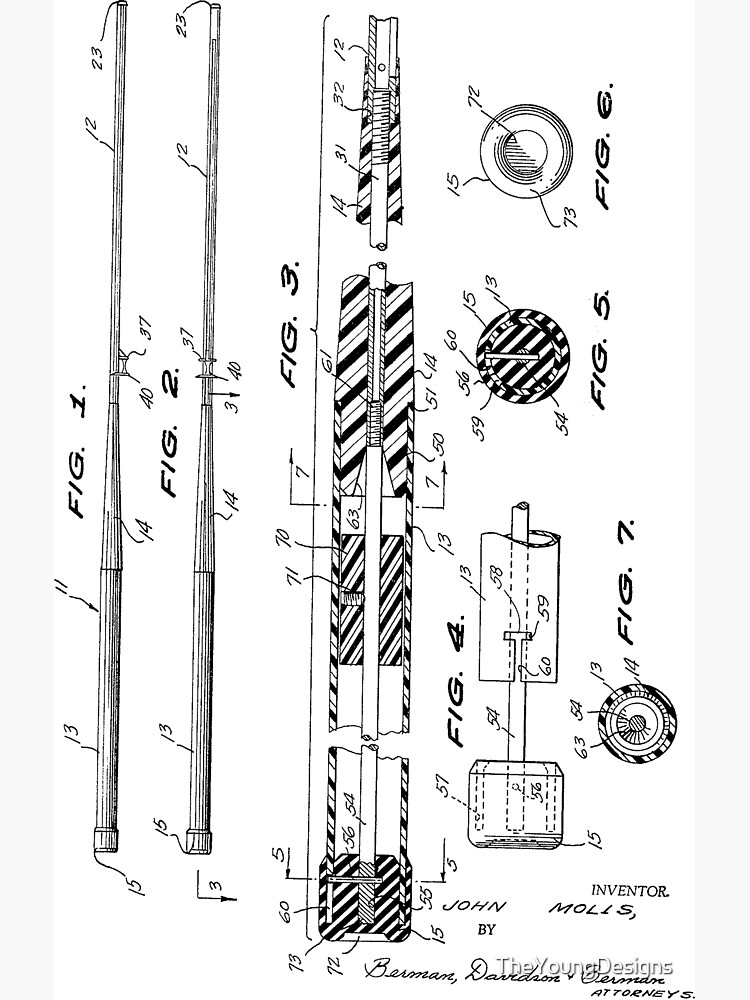 "Billiard Cue Vintage Patent Hand Drawing" Poster by TheYoungDesigns ...