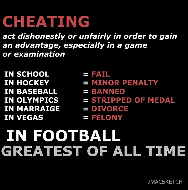 "CHEATING IN FOOTBALL" by JMACSKETCH | Redbubble