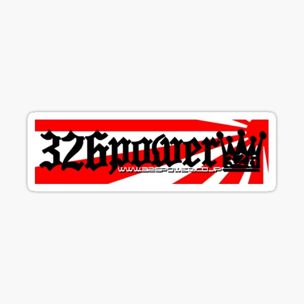 "326 Power Japanese Rising Sun" Sticker for Sale by SirNic | Redbubble