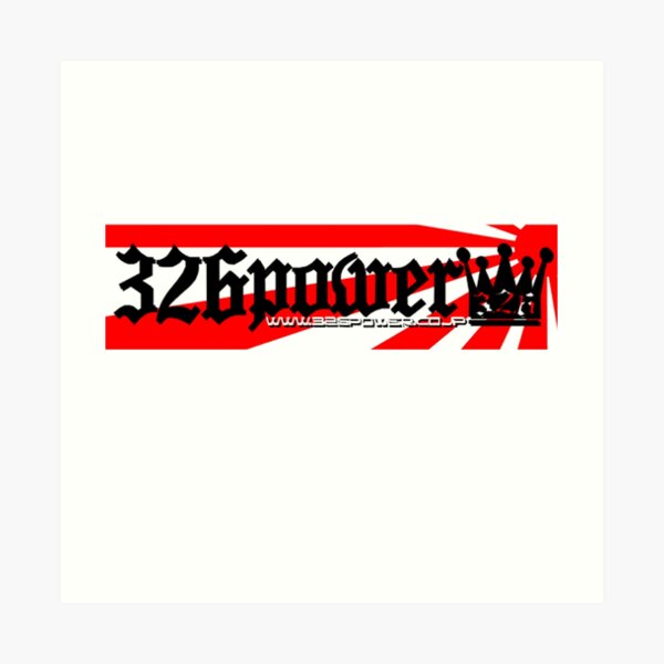 "326 Power Japanese Rising Sun" Art Print by SirNic | Redbubble