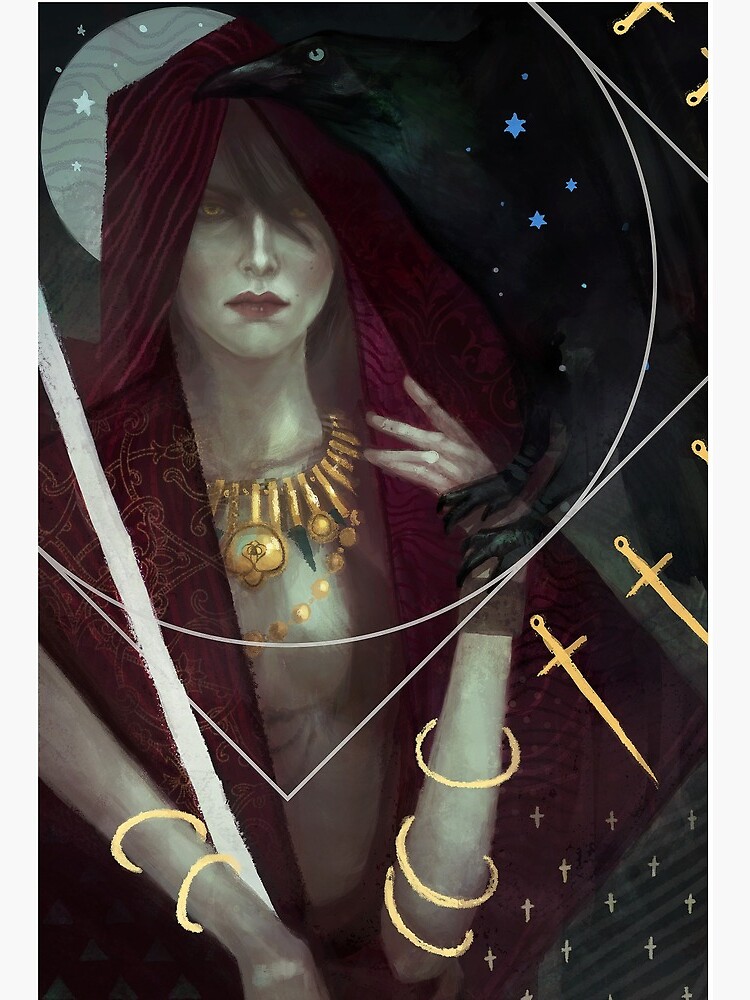 "Morrigan" Art Board Print for Sale by miriamuk | Redbubble