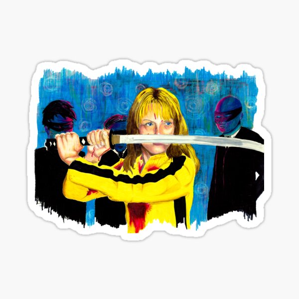 "Kill Bill" Sticker for Sale by Funkymonkart | Redbubble