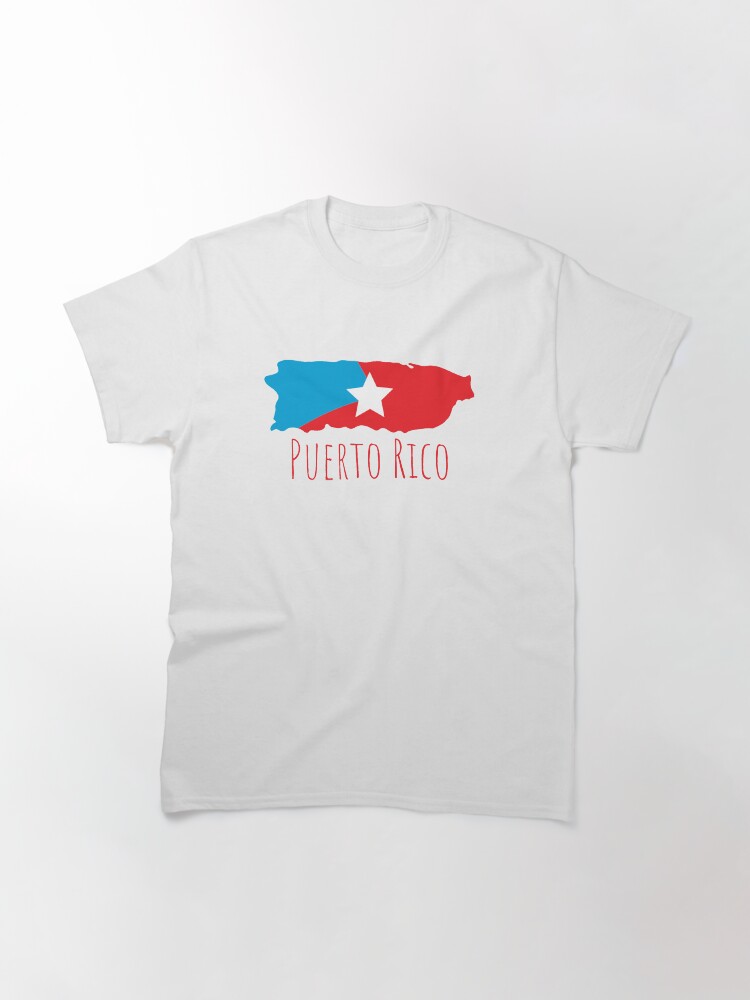 "Puerto Rico map with the colors of the flag (Mapa de Puerto Rico con ...