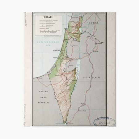 "Map of Israel (1967)" Art Board Print for Sale by allhistory | Redbubble