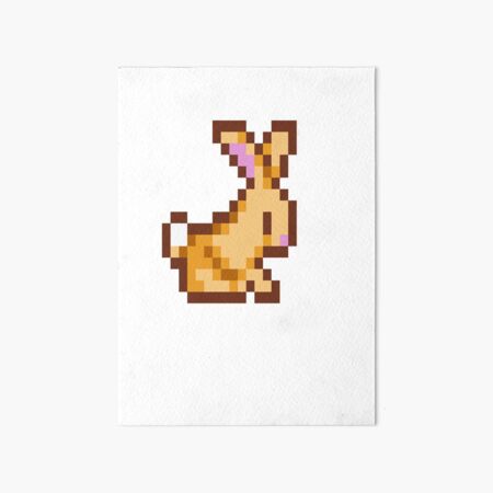 "Stardew Rabbit" Art Board Print by ToastyFaceGuru | Redbubble