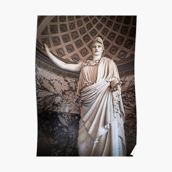 "Louvre Paris - Athena Sculpture" Poster for Sale by missioncreek ...