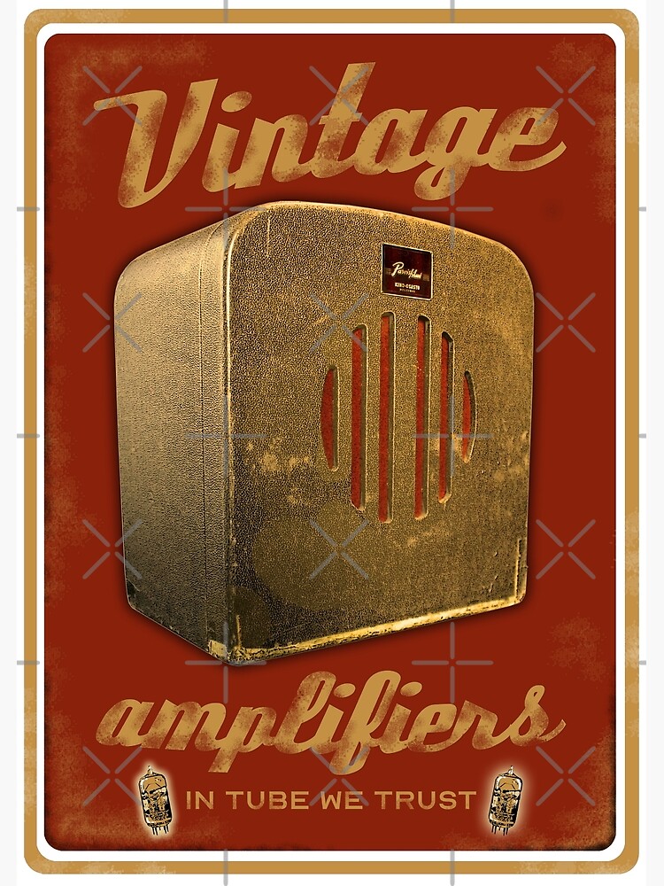 "Vintage Amp poster" Poster by BluesShack | Redbubble
