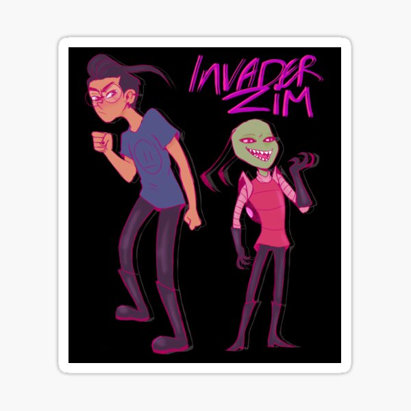 "Invader Zim Original Artwork " Sticker by Kittyxkato | Redbubble