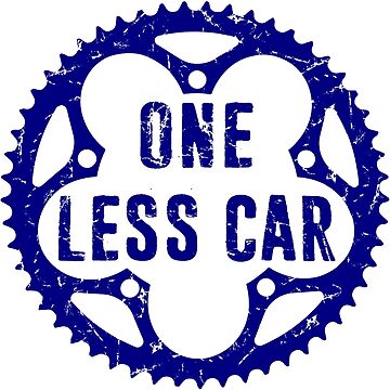 "One Less Car" Sticker for Sale by esskay | Redbubble