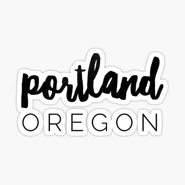 "Portland Oregon" Sticker for Sale by Minnie777 | Redbubble