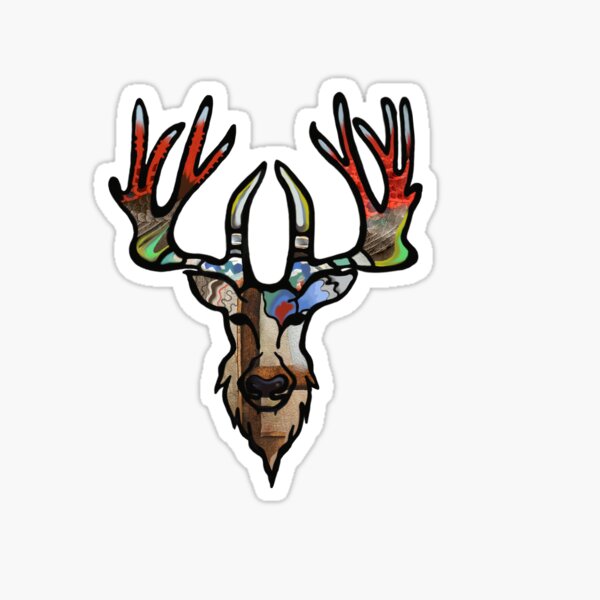 "EMPEROR STAG " Sticker for Sale by art2heart | Redbubble