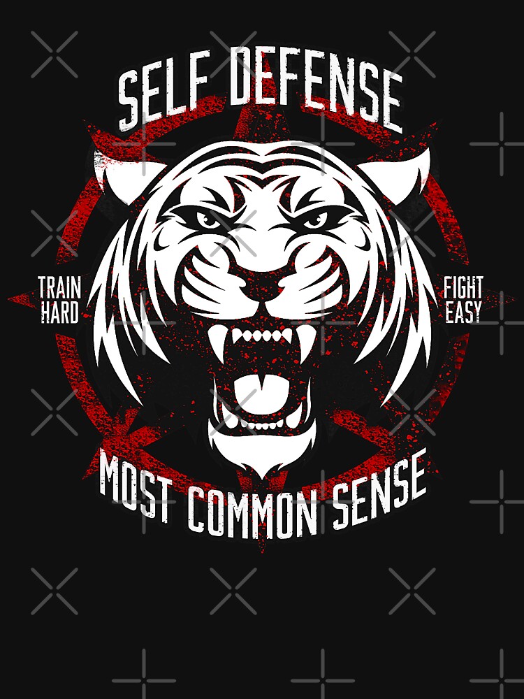 "Self Defence Tiger, Instructor, Martial Arts Coach, Sensei," T-shirt ...