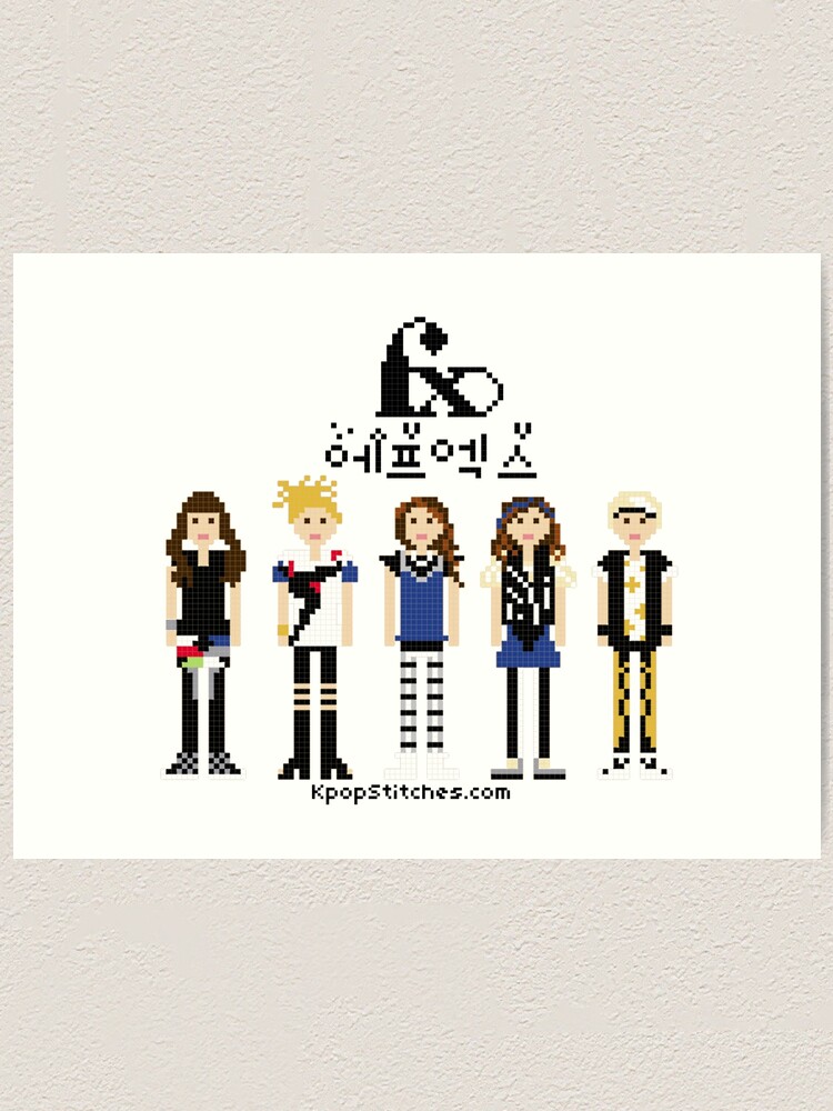 "f(x) FX Pinocchio Danger 피노키오(Danger) Pixel people Kpop" Art Print by ...