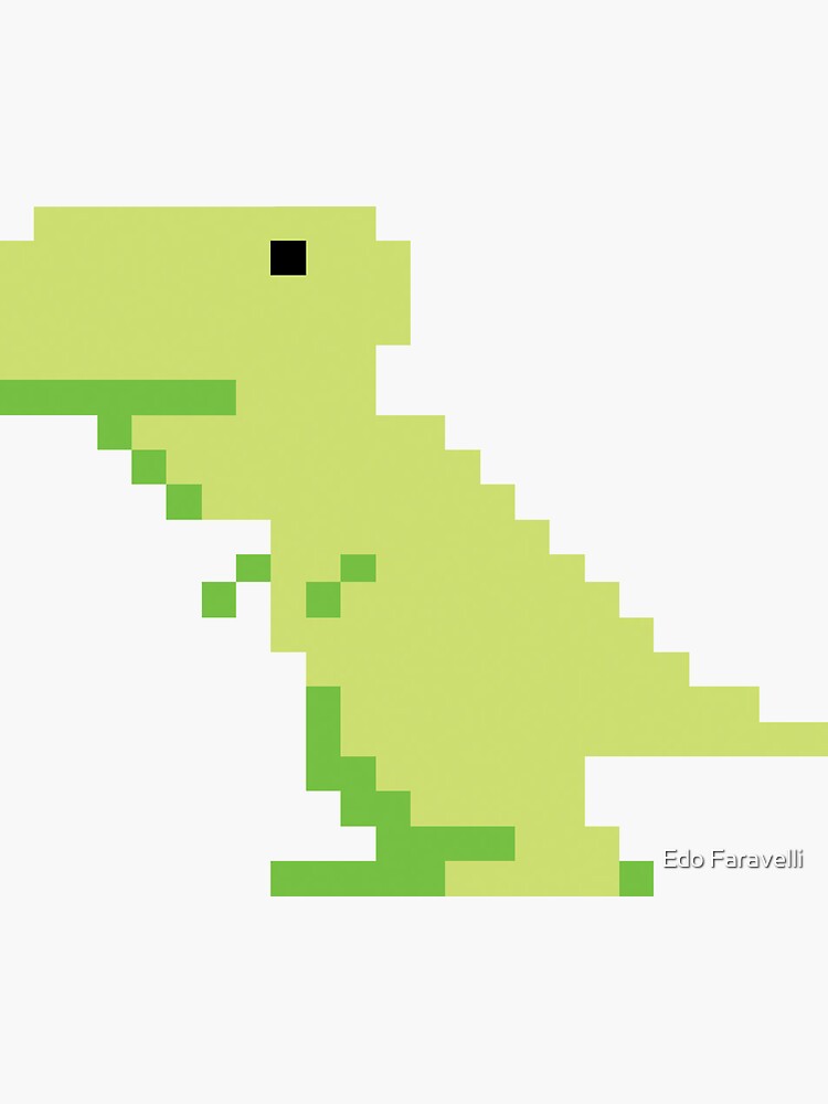 "Bit-Dinosaurs T-Rex" Sticker for Sale by edofaravelli | Redbubble