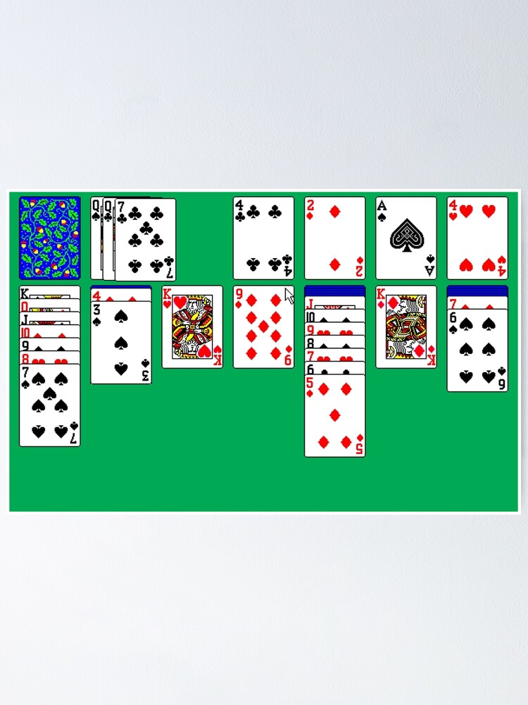"Windows 95 Solitaire" Poster for Sale by Spider-Mayne | Redbubble