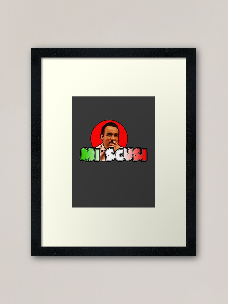 "Buongiorno Mi Scusi" Framed Art Print by McPod | Redbubble