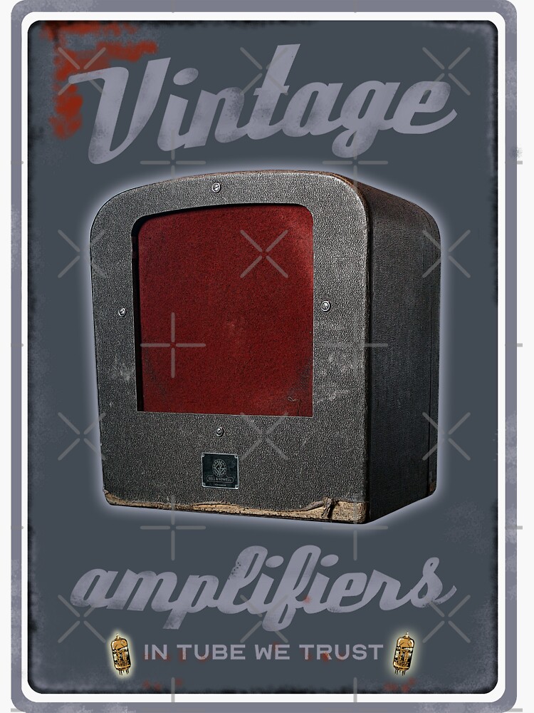 "Vintage Amps" Sticker for Sale by BluesShack | Redbubble