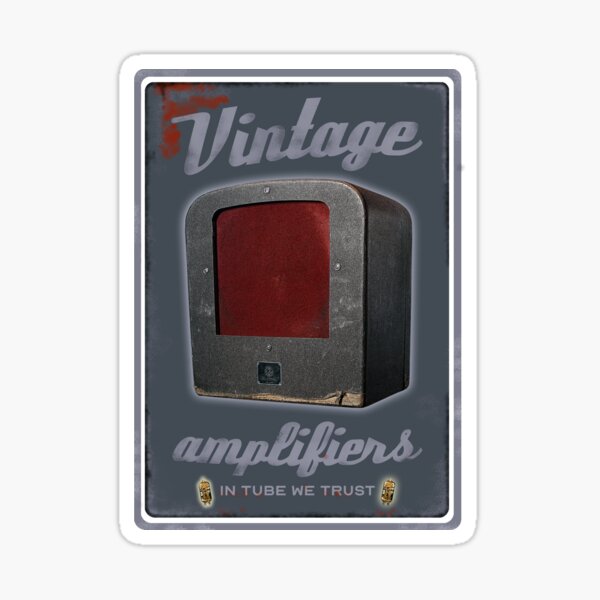"Vintage Amps" Sticker for Sale by BluesShack | Redbubble