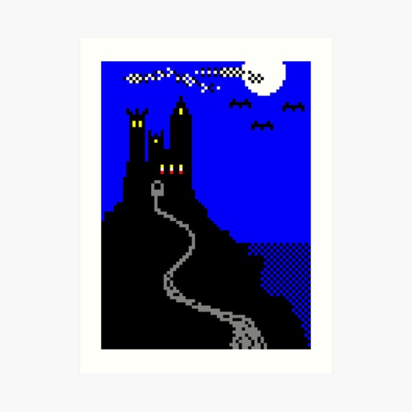 "Windows 95 Solitaire Card Back 'Castle' Pattern" Art Print by Spider ...