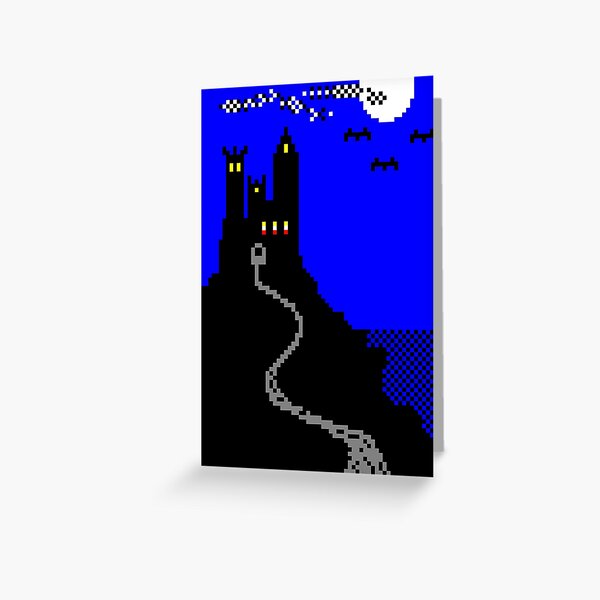 "Windows 95 Solitaire Card Back 'Castle' Pattern" Greeting Card by ...