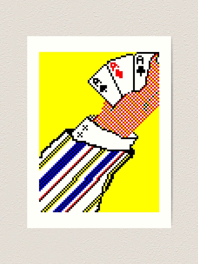 "Windows 95 Solitaire Card Back 'CardHand' Pattern" Art Print by Spider ...