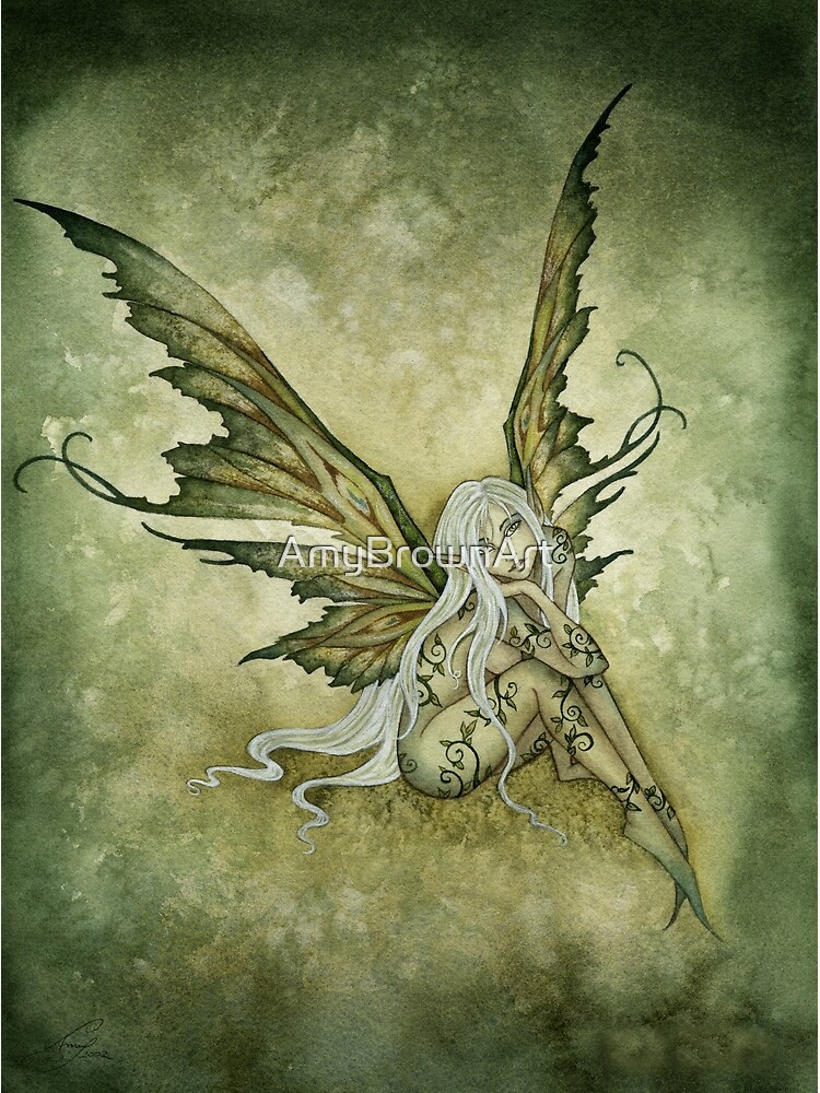 "Green Sprite" Art Print by AmyBrownArt | Redbubble