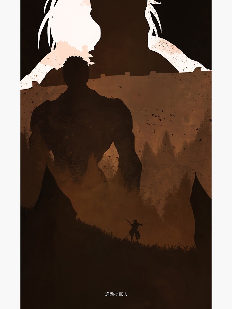 "Attack On Titan Minimalist" Poster by Hazzardo | Redbubble