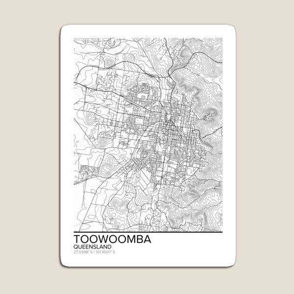 Toowoomba Map Gifts & Merchandise | Redbubble