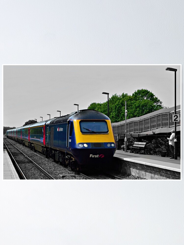 "GWR HST Black and White Colour Pop" Poster by EngPhotography | Redbubble