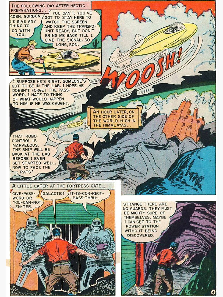 "Retro Comic Book Vintage Comics Captain Science Cool Old illustration ...