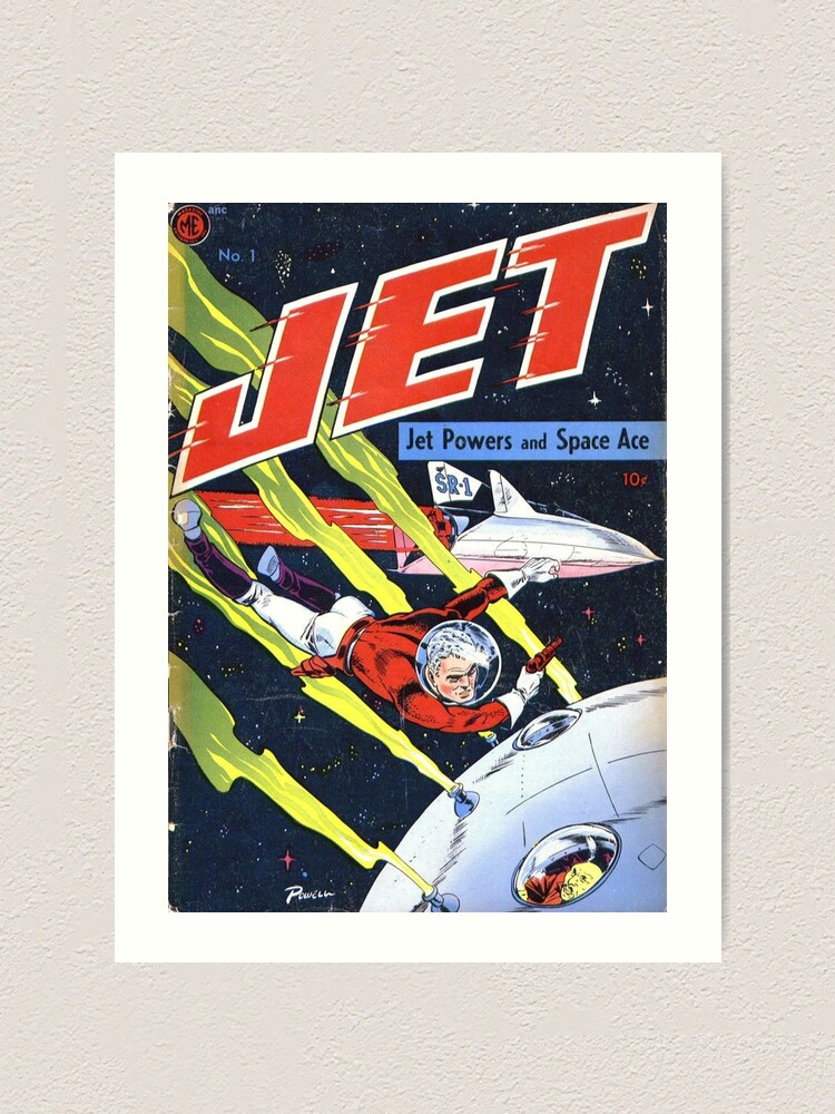"Jet Powers Retro Comic Vintage Comic Book Cool Sci Fi Illustration ...