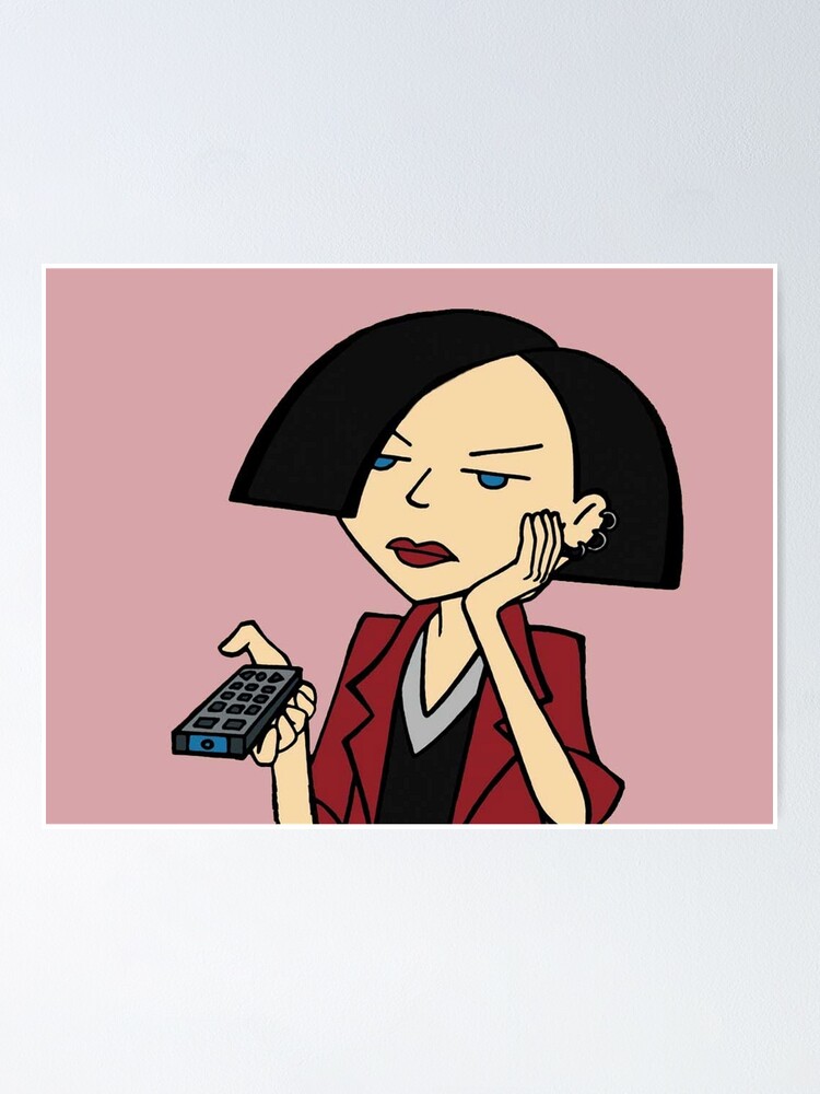Bored Jane Lane Daria Poster For Sale By Lemon Bird Redbubble