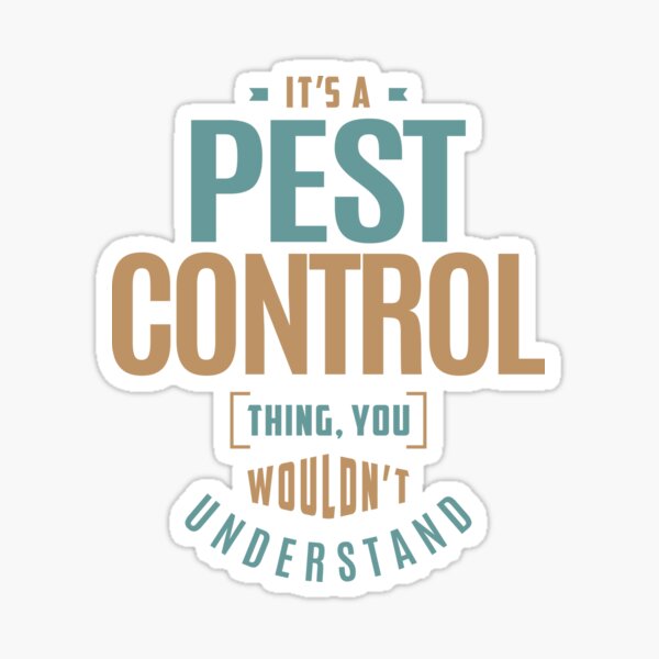 "Pest Control" Sticker for Sale by caiquefelino15 | Redbubble