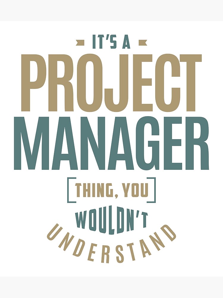 "Project Manager" Poster by caiquefelino15 | Redbubble