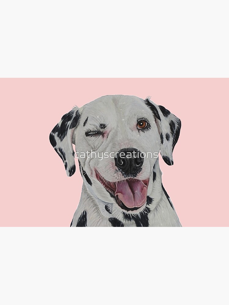"Prince the winking Dalmation." Zipper Pouch for Sale by ...