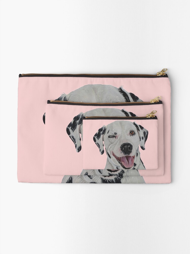 "Prince the winking Dalmation." Zipper Pouch for Sale by ...