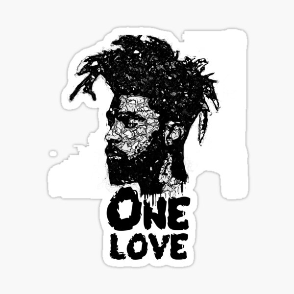 "One love" Sticker for Sale by joetred | Redbubble