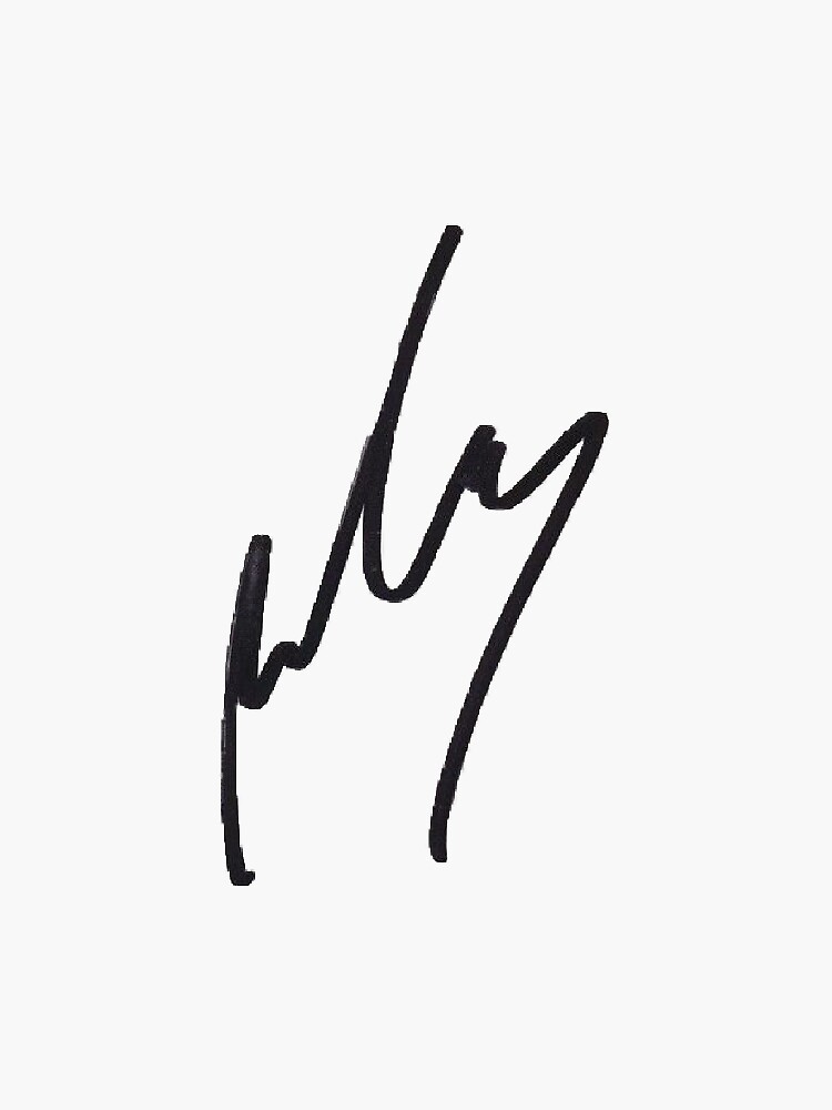"ben hardy signature " Sticker for Sale by emilythen | Redbubble