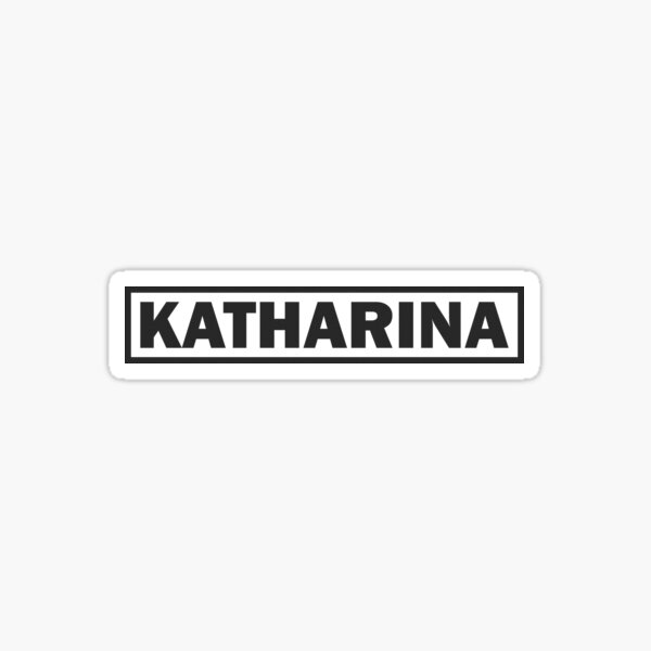 "Lettering KATHARINA" Sticker for Sale by game2genesis | Redbubble