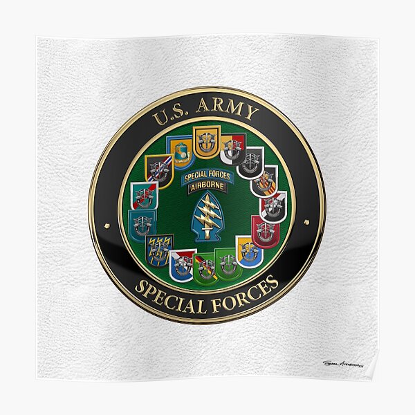 US Army 7th Special Forces Group Beret Flash Patch Insignia Green ...