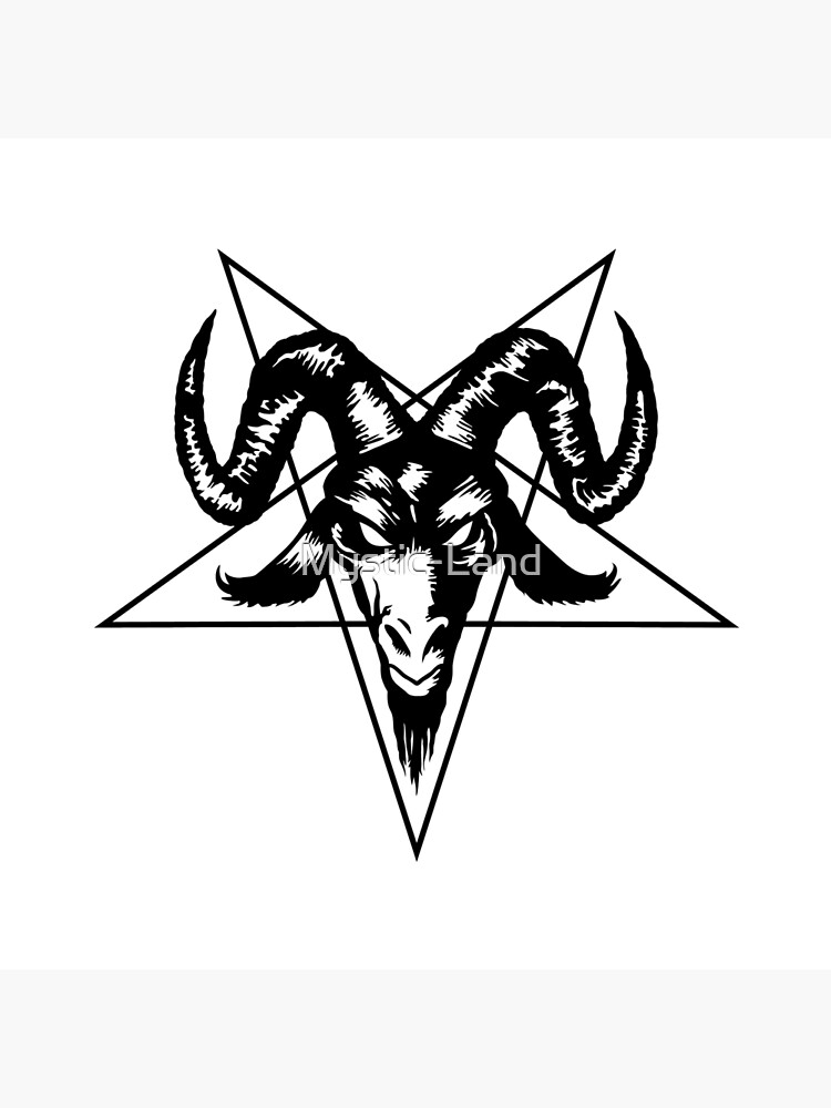 Satanic Goat Head Drawing